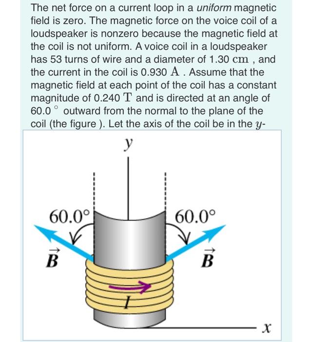 Solved The net force on a current loop in a uniform magnetic | Chegg.com