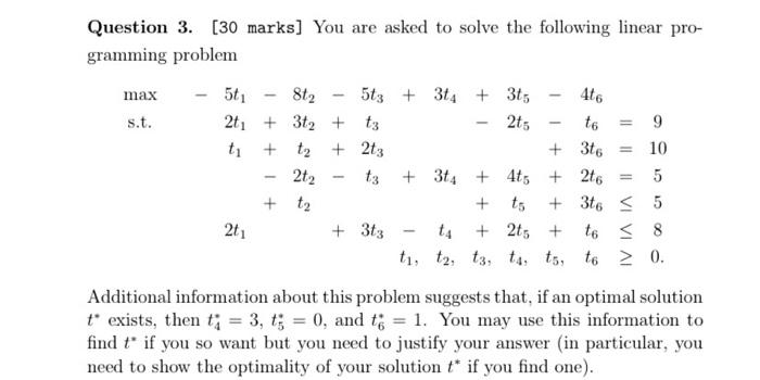 Solved It is a Optimization problem. Please use simplex | Chegg.com