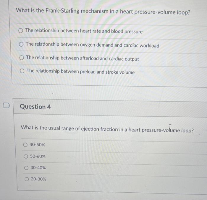 Solved What is the Frank-Starling mechanism in a heart | Chegg.com