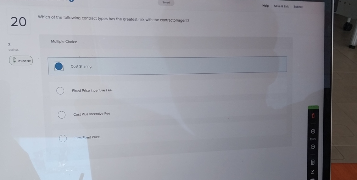 Solved SavedHelpSave 8 ﻿ExitSubmit20Which of the following | Chegg.com
