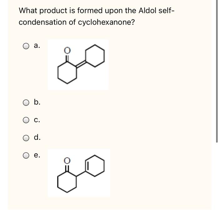 Solved What product is formed upon the Aldol self- | Chegg.com