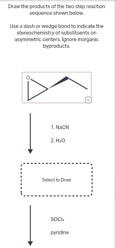 Solved Draw the products of ﻿the two step reactionsequence | Chegg.com