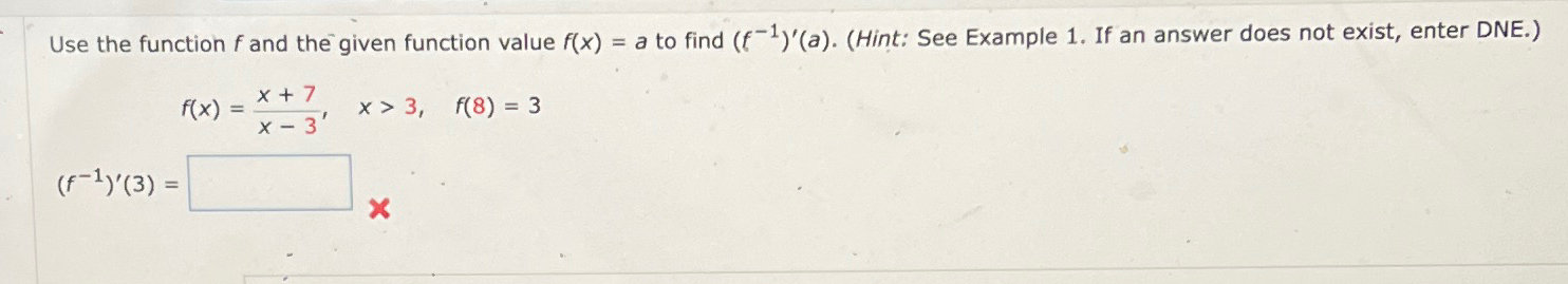 Solved Use the function f ﻿and the given function value | Chegg.com