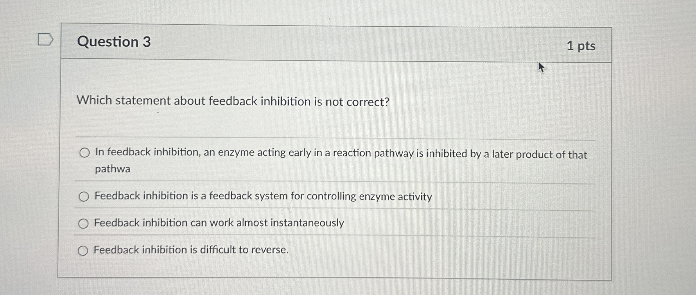 Solved Question 31 ﻿ptsWhich statement about feedback | Chegg.com