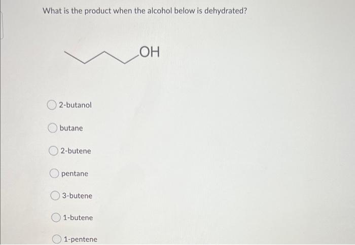 Solved Question 1 (1 point) What is the product when the | Chegg.com