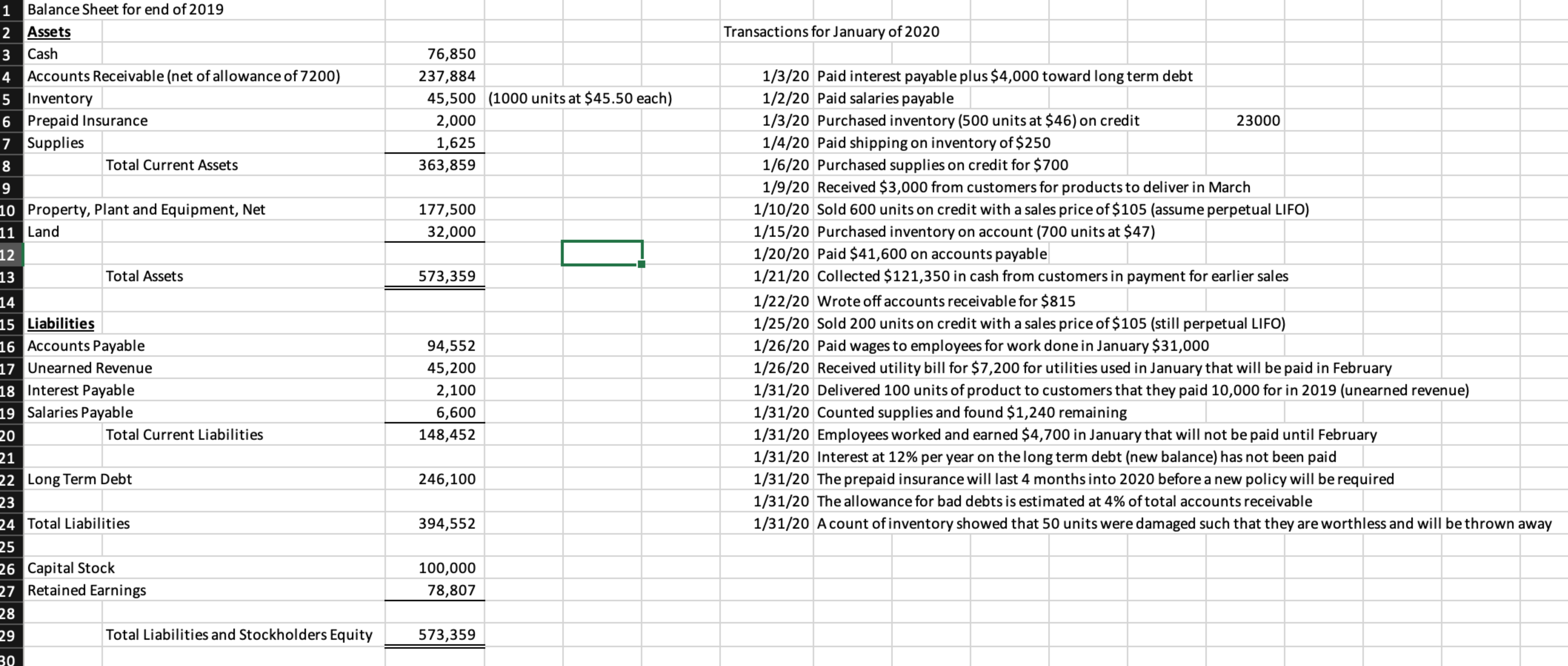 The Following Excel File Has Multiple Worksheets 