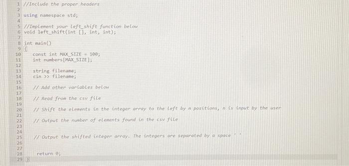 Solved Write a program that reads a comma-separated file | Chegg.com