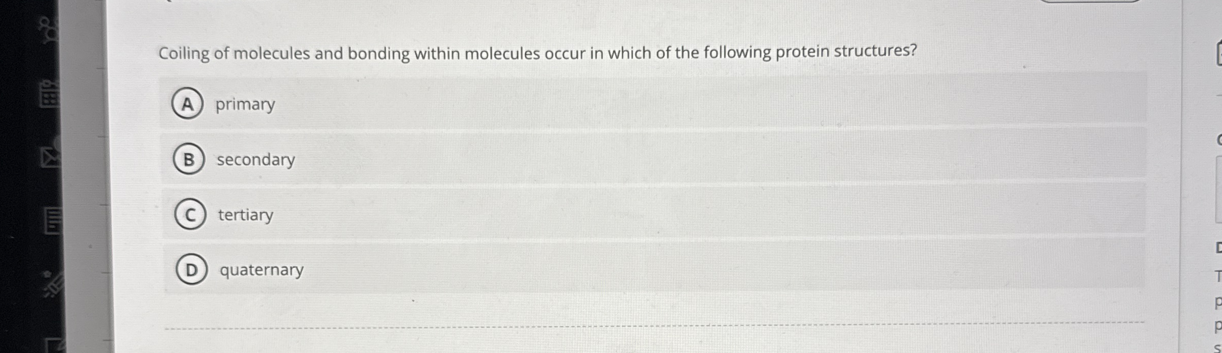 Solved Coiling of molecules and bonding within molecules | Chegg.com
