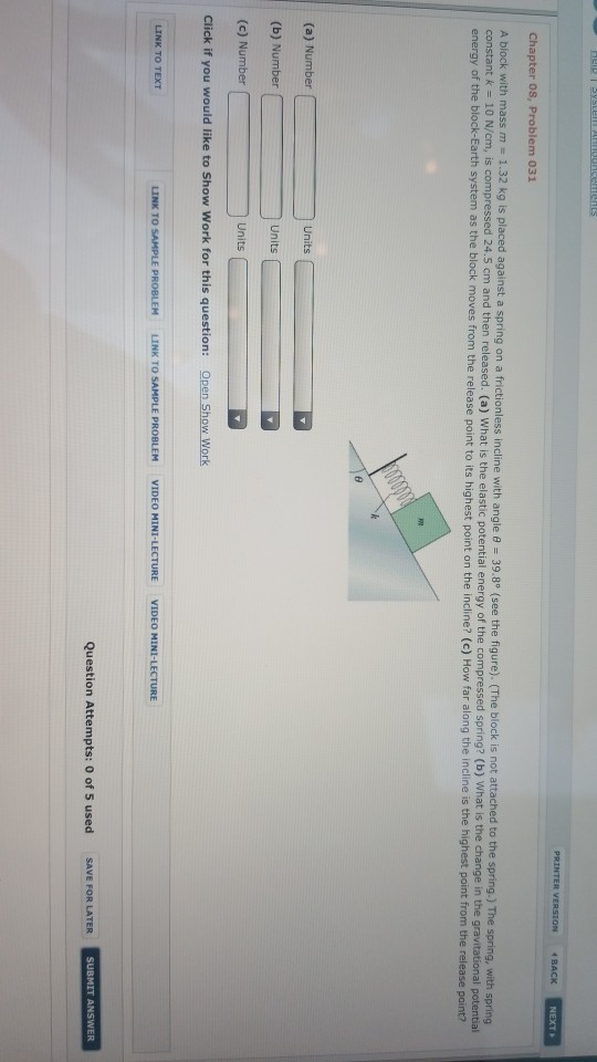 Solved sen YSLE PRINTER VERSION 4 BACK NEXT Chapter 08, | Chegg.com