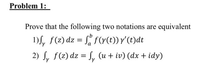 Solved Prove that the following two notations are equivalent | Chegg.com