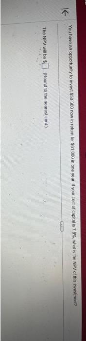 Solved You have an opportunily to irvest $50,300 now in | Chegg.com