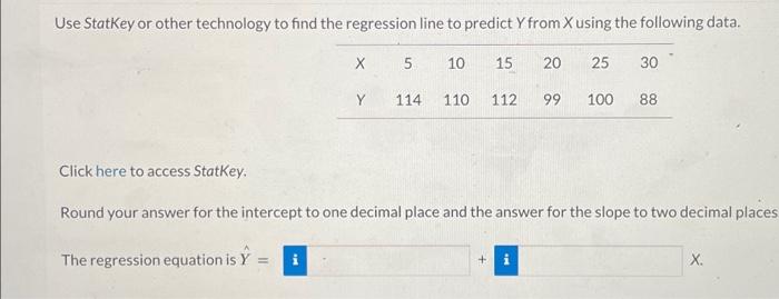 Solved Use StatKey or other technology to find the | Chegg.com