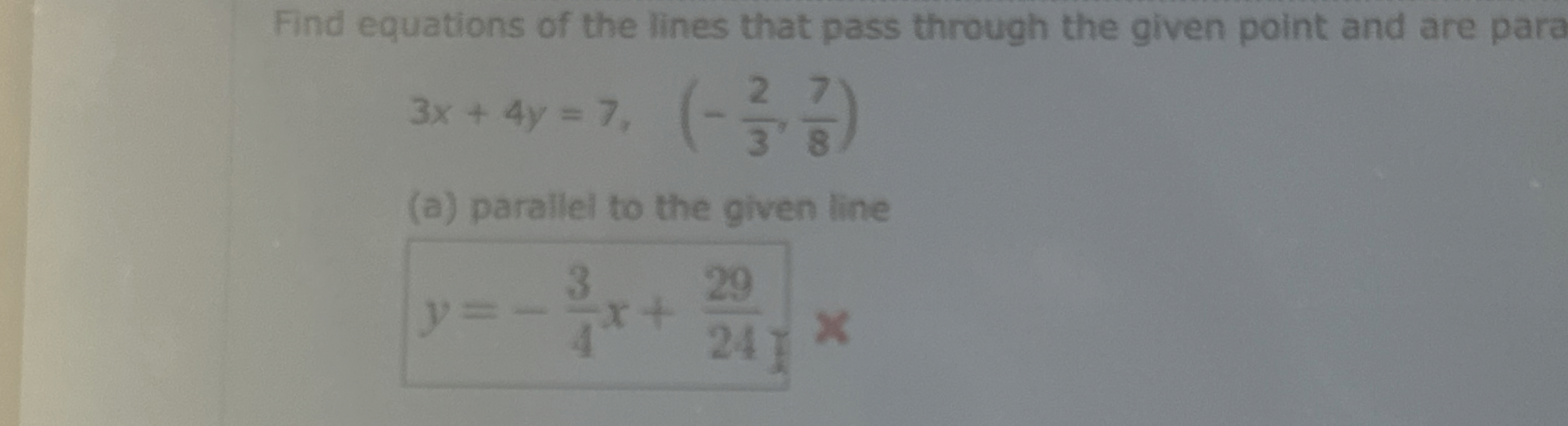 Find equations of the lines that pass through the | Chegg.com