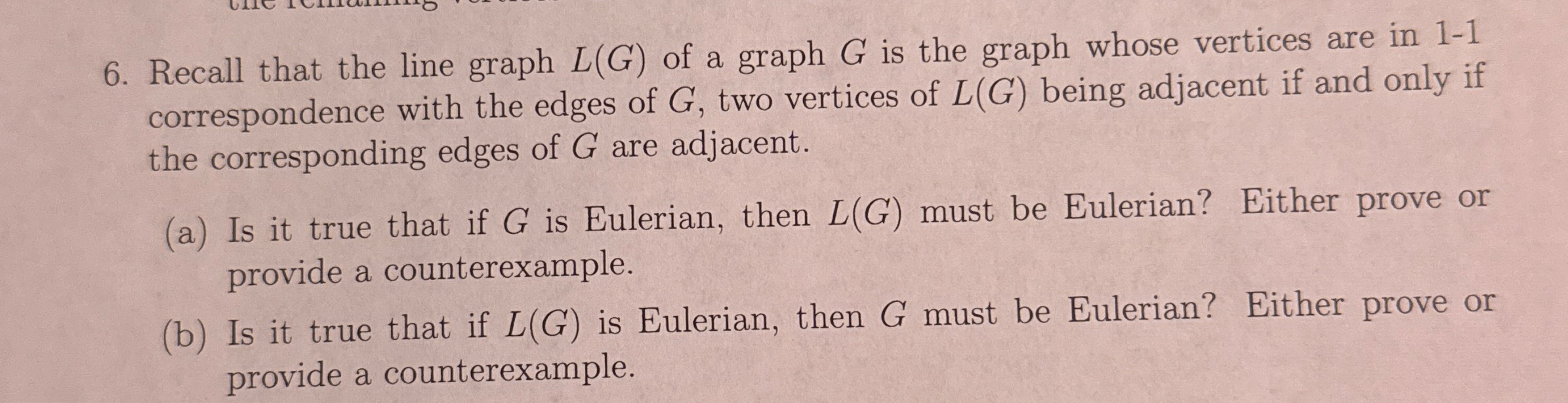 Solved This is for Graph theory. please give a correct | Chegg.com