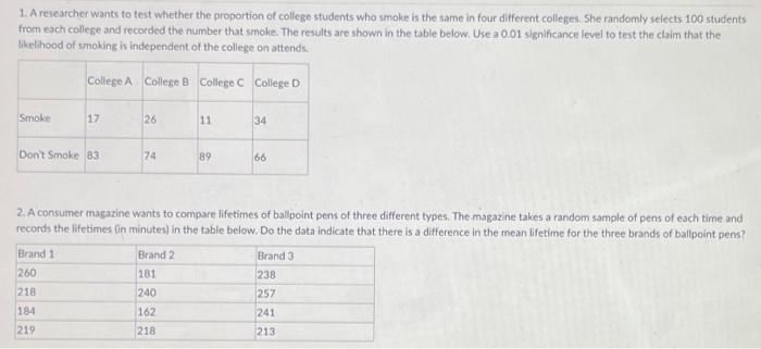 Solved Please Provide Proper Statistical Notation Including
