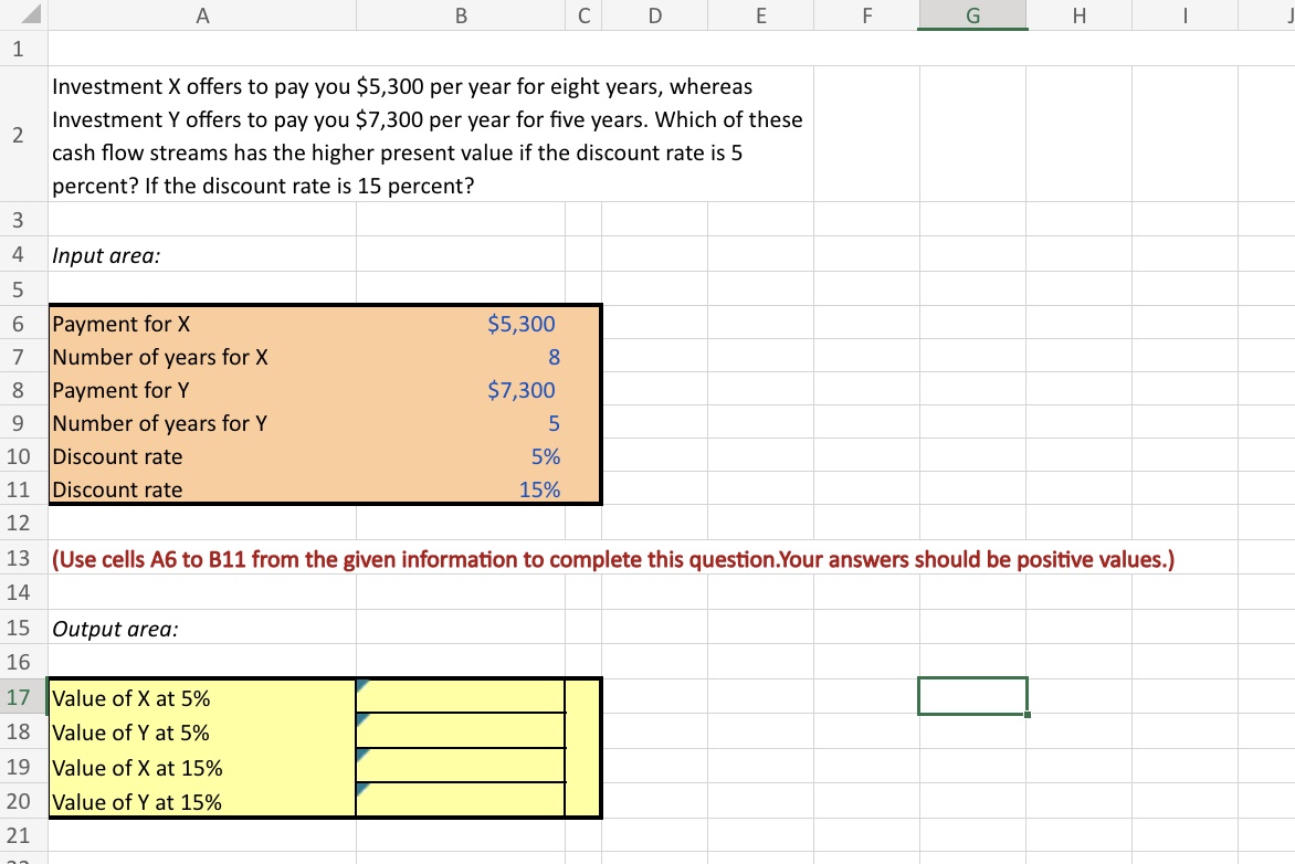 Solved Please solve in Excel and show formulas, thanks i | Chegg.com