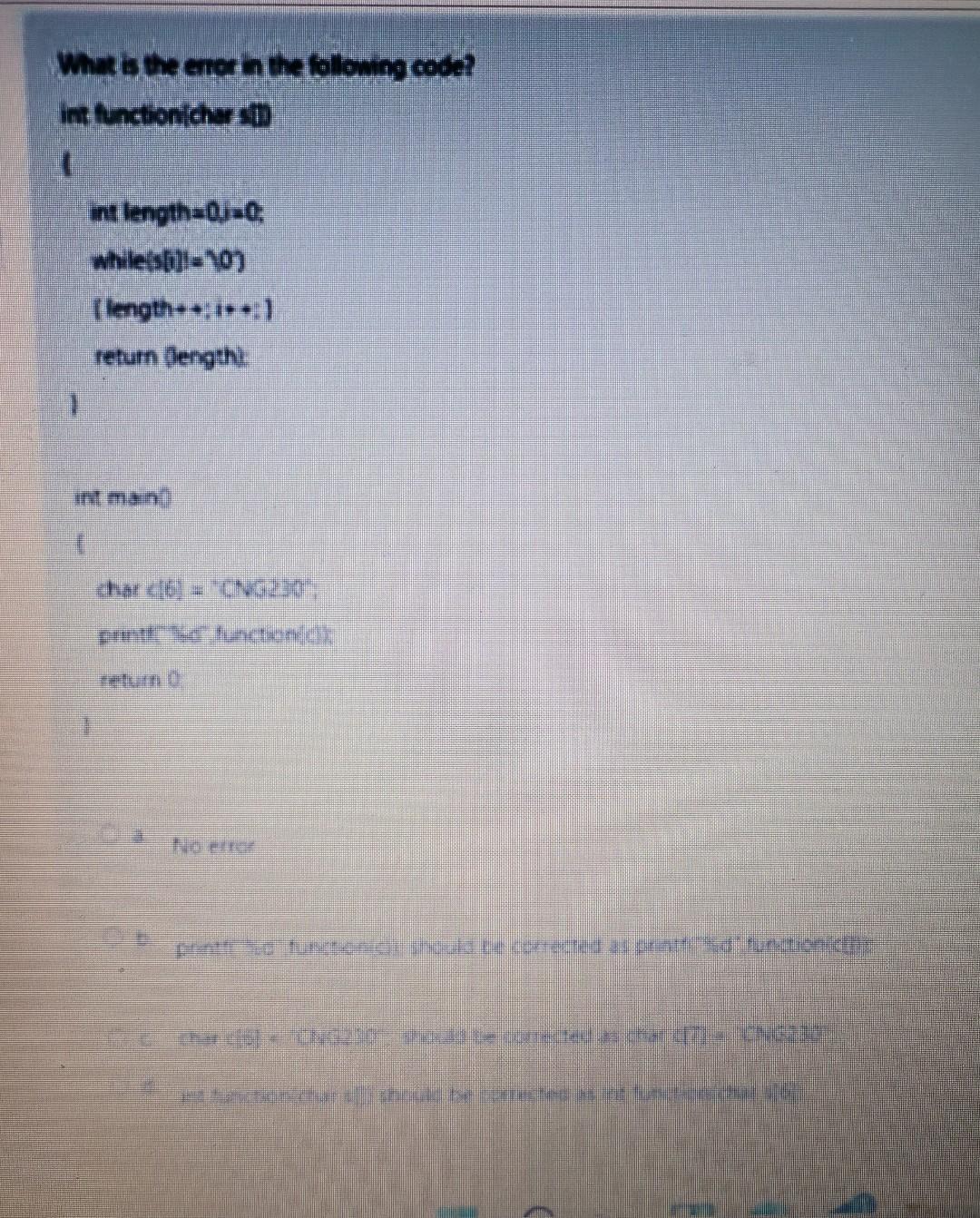 Solved What is the error in the following code? Aindude | Chegg.com