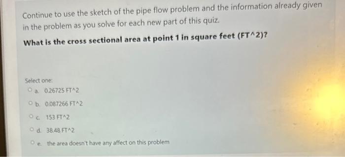 Continue to use the sketch of the pipe flow problem | Chegg.com