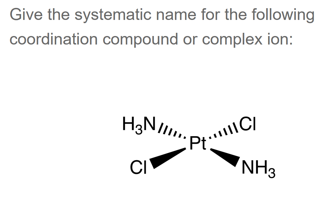 Solved Give the systematic name for the | Chegg.com