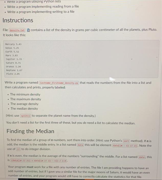 Solved in python language | Chegg.com