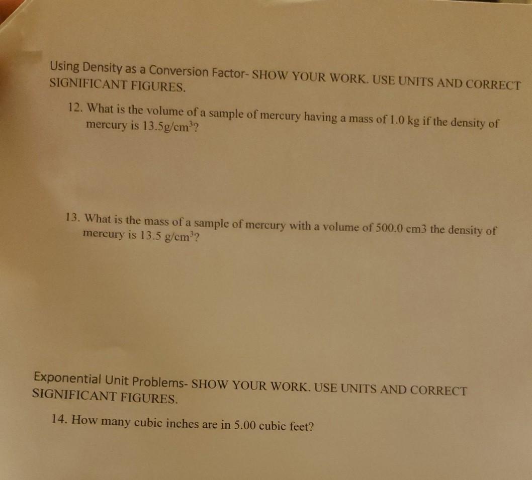 Solved 3. Write two conversion factors from equalities given | Chegg.com