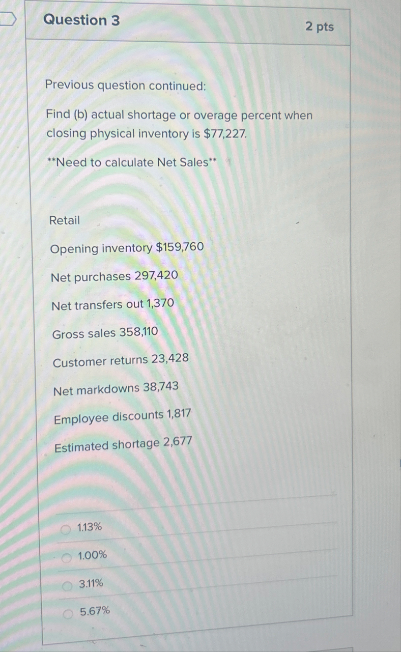 Solved Question 32 ﻿ptsPrevious question continued:Find (b) | Chegg.com