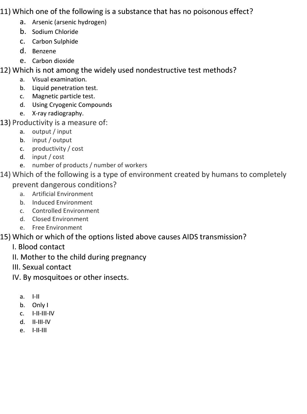 Solved 11) Which one of the following is a substance that | Chegg.com
