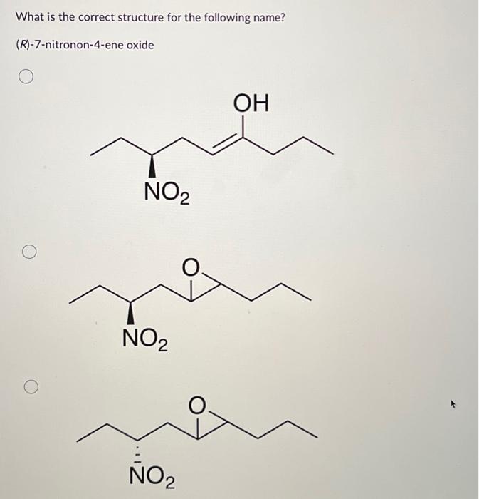 Solved What is the correct structure for the following name? | Chegg.com