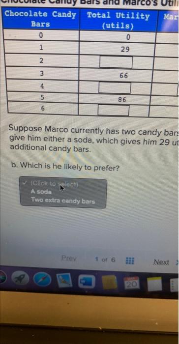 Solved The table below represents how Marco feels about | Chegg.com