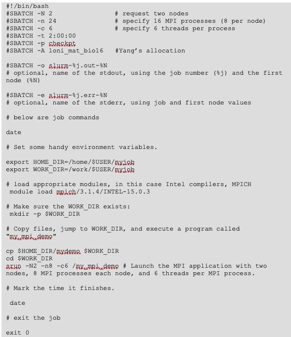 #!/bin/bash #SBATCH -N 2 #SBATCH -n24 #SBATCH -C 6 | Chegg.com