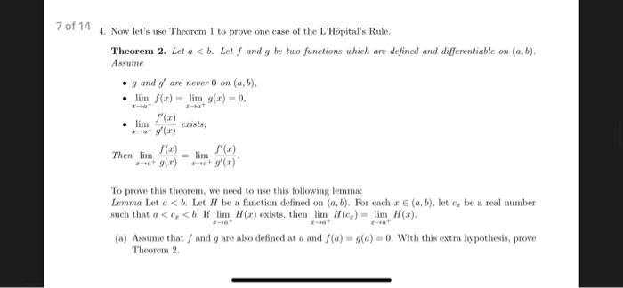 Solved 4. Now let's use 'Theorem 1 to prove one case of the | Chegg.com Solved 4. Now let's use 'Theorem 1 to prove one case of the | Chegg.com
