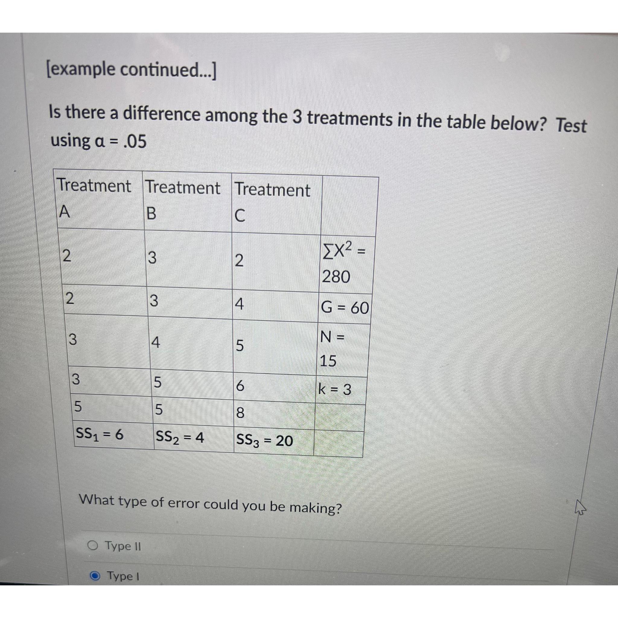 Solved [example continued...]Is there a difference among the | Chegg.com