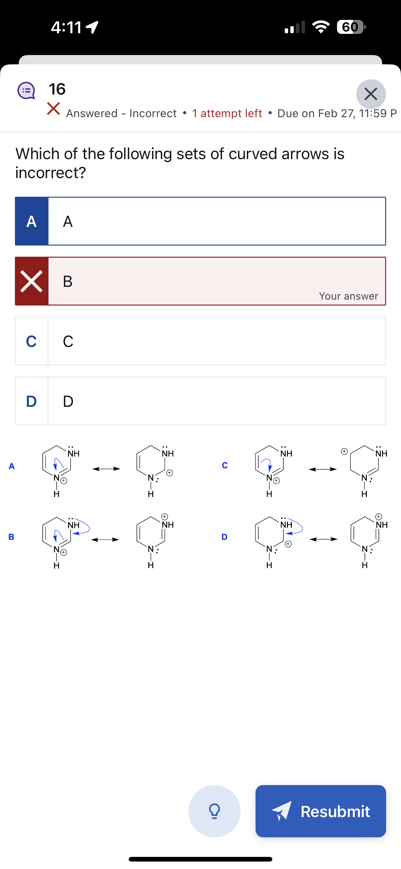 Solved Which of the following sets of curved arrows | Chegg.com