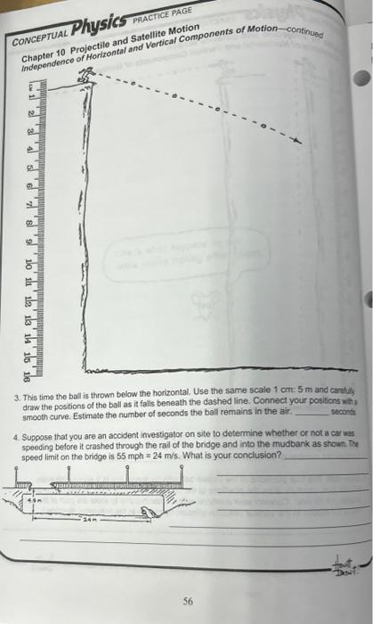 Solved Chapter 10 Projectile and Satellite Motion 1. Above | Chegg.com