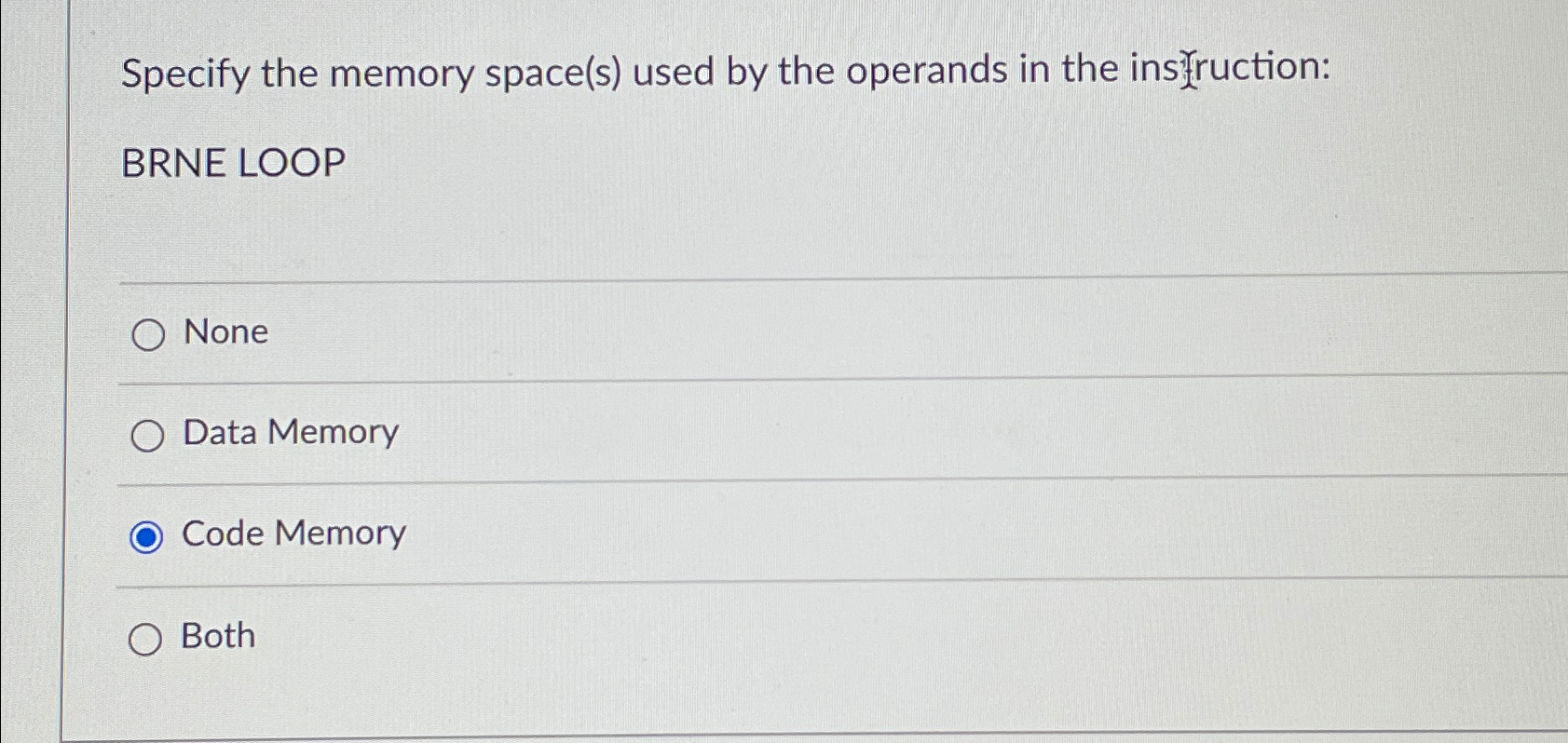 Solved Specify the memory space(s) ﻿used by the operands in | Chegg.com