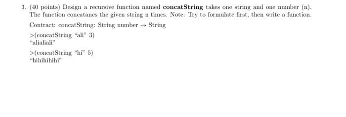 Solved 2. ( 30 points) Design a recursive function named | Chegg.com