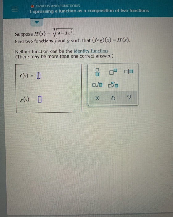 Solved O GRAPHS AND FUNCTIONS Expressing a function as a | Chegg.com