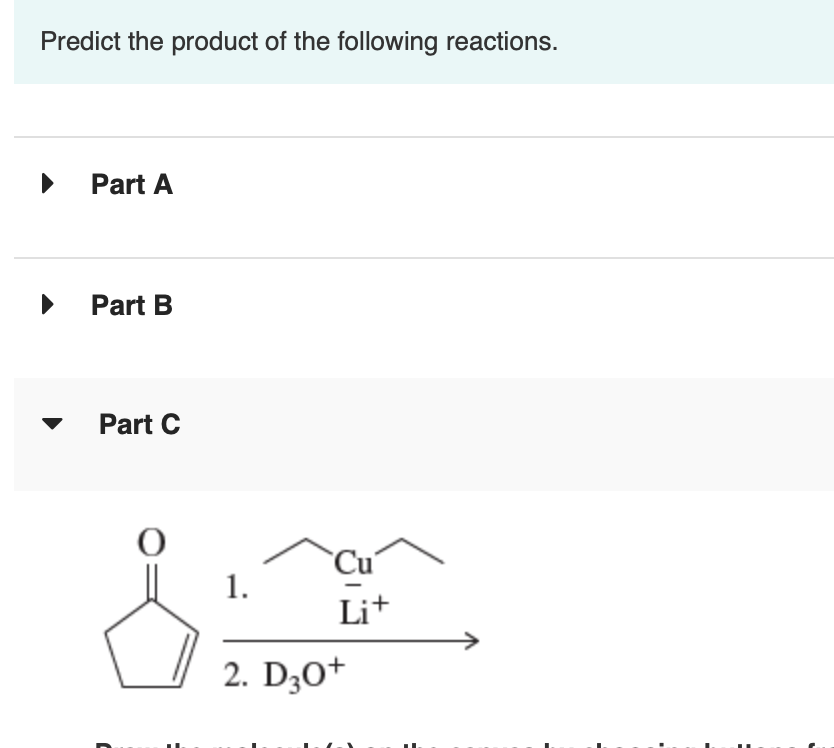 Solved Predict the product of the following reactions. | Chegg.com