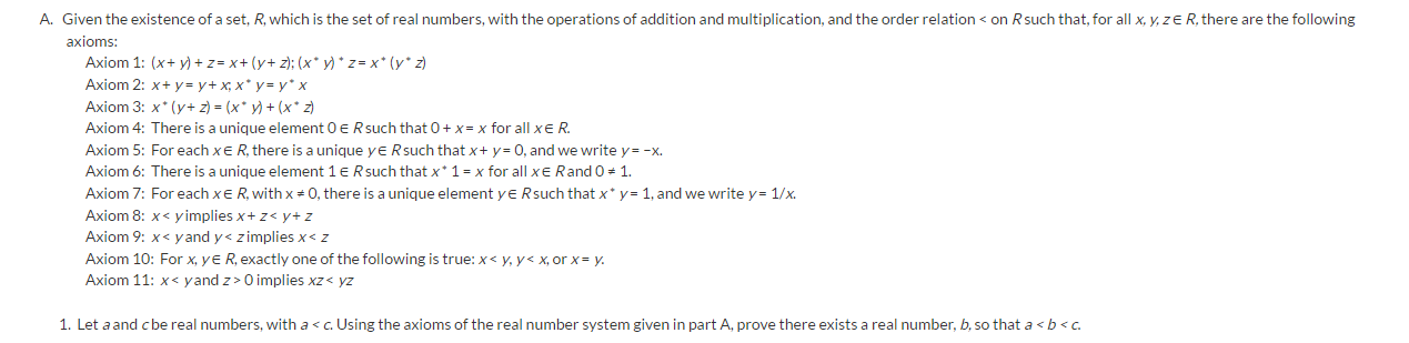 Solved axioms:Axiom 1: | Chegg.com