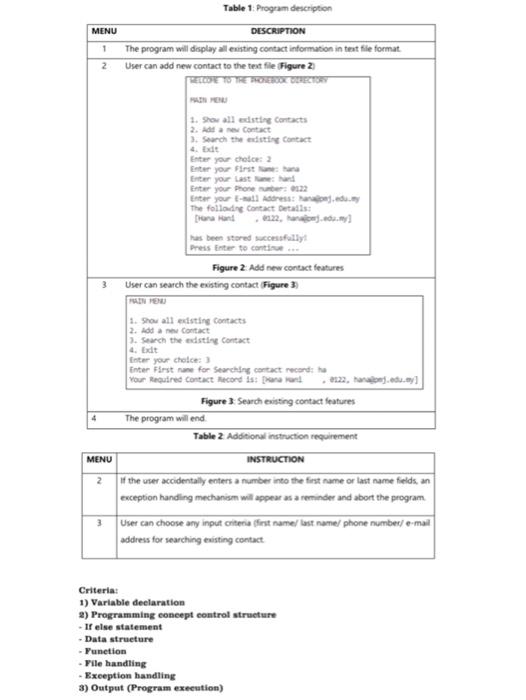 Solved Construct Python application based on a given | Chegg.com