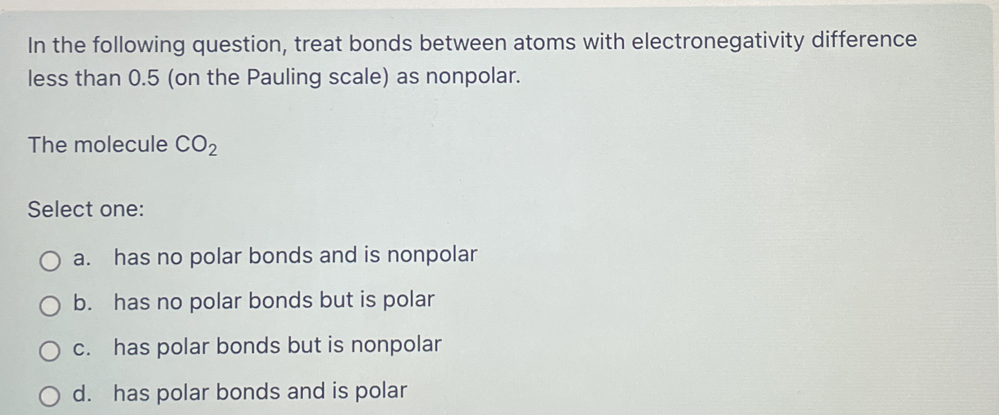 Solved In the following question, treat bonds between atoms | Chegg.com