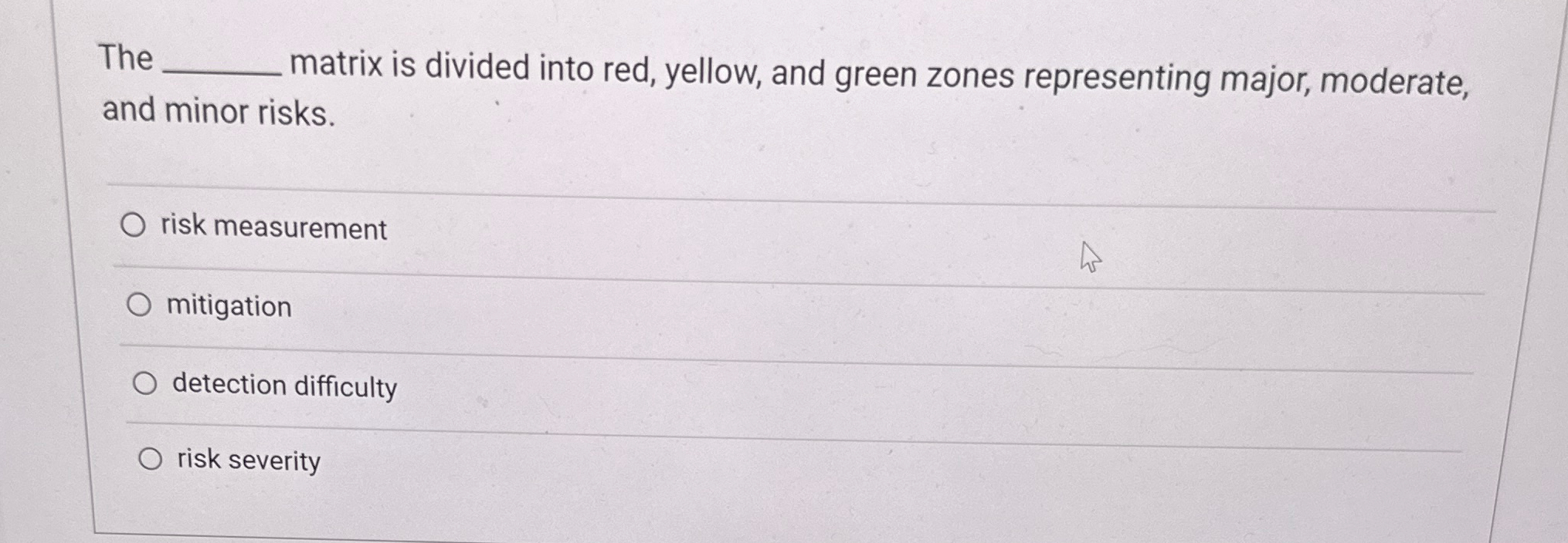 Solved The q, ﻿matrix is divided into red, yellow, and green | Chegg.com
