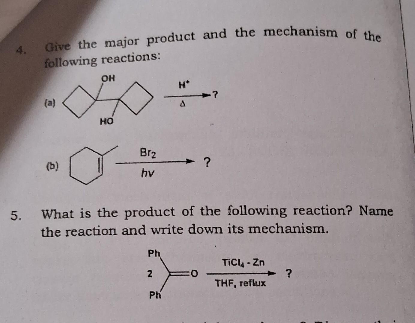 Solved Find the product and the mechanism of the following | Chegg.com