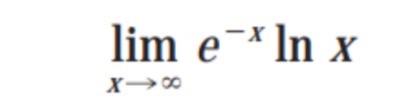 Solved lim e-* In x | Chegg.com