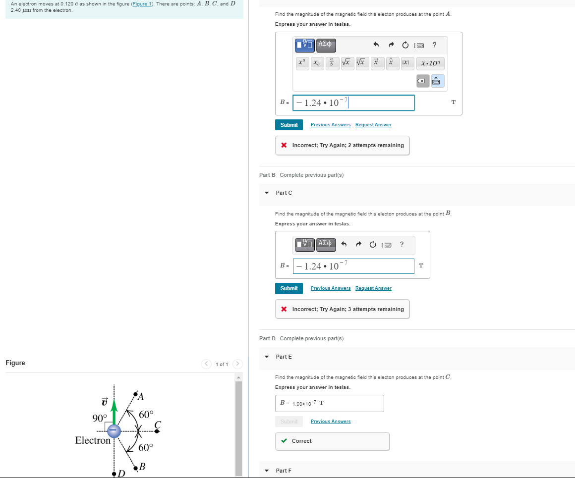 Solved An electron moves at 0.120c ﻿as shown in the figure | Chegg.com
