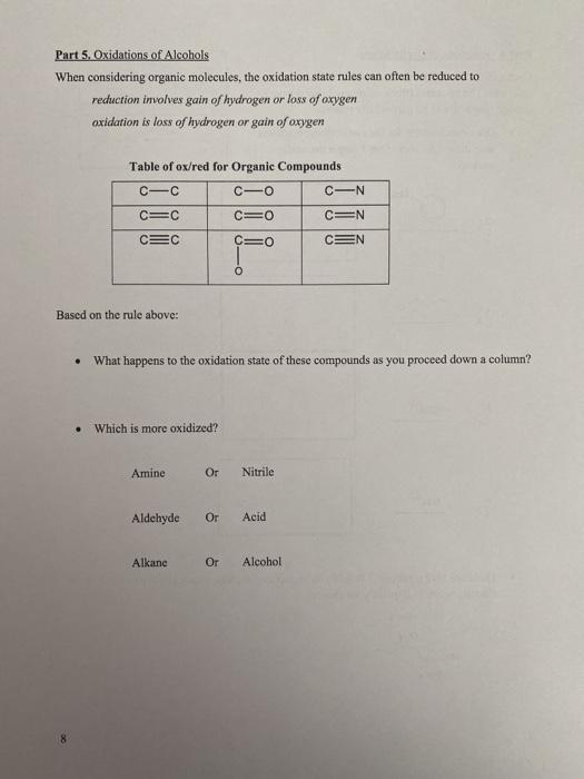 Solved B Cace HO. Part 4. Reactions of Cyclic Ethers Cyclic | Chegg.com