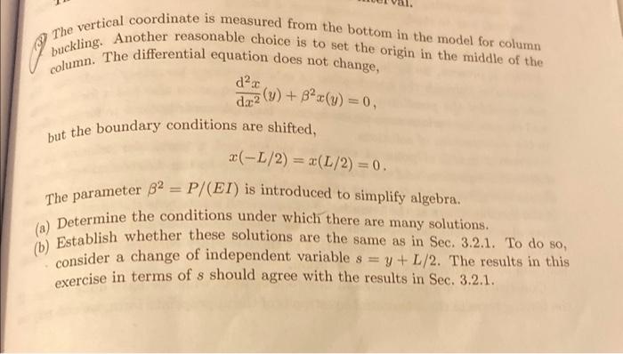(3) The vertical coordinate is measured from the | Chegg.com
