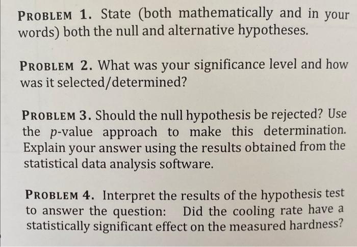 Solved PROBLEM 1. State (both mathematically and in your | Chegg.com