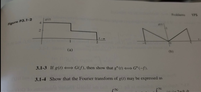 Solved Problems 175 Figure P3.7-2 (a) 3.1-3. If g(1) 2 G ), | Chegg.com