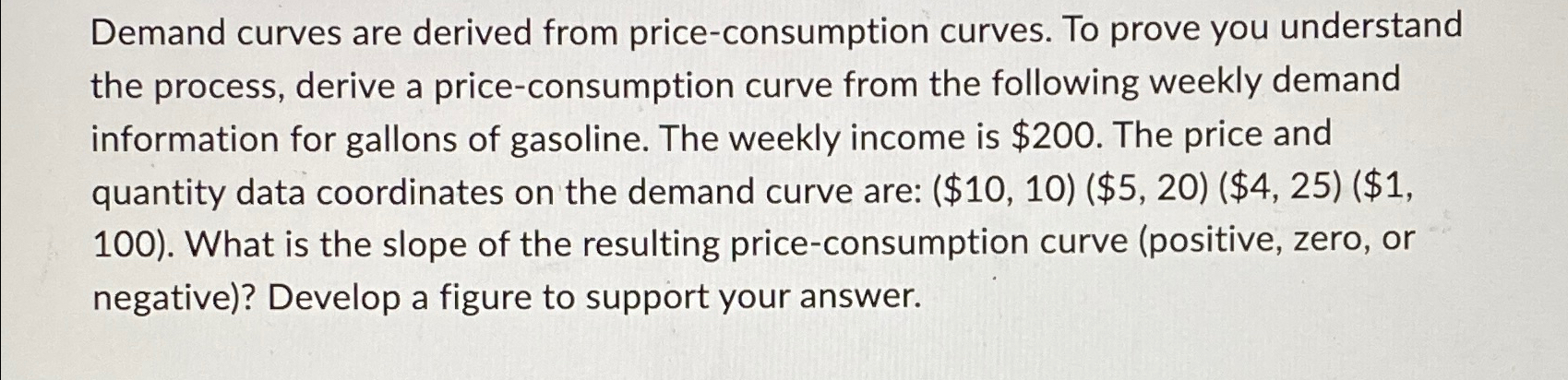 Solved Demand curves are derived from price-consumption | Chegg.com